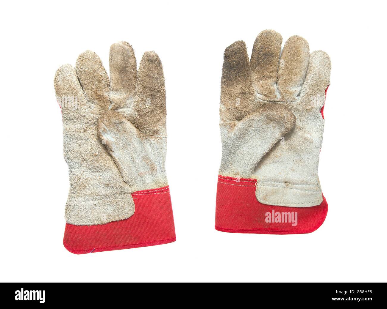 Dirty working gloves Stock Photo - Alamy