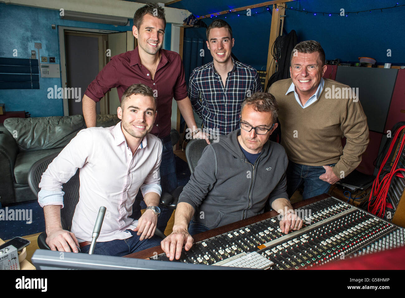 BGT finalists The Neales recording their charity single "I'll be there ...