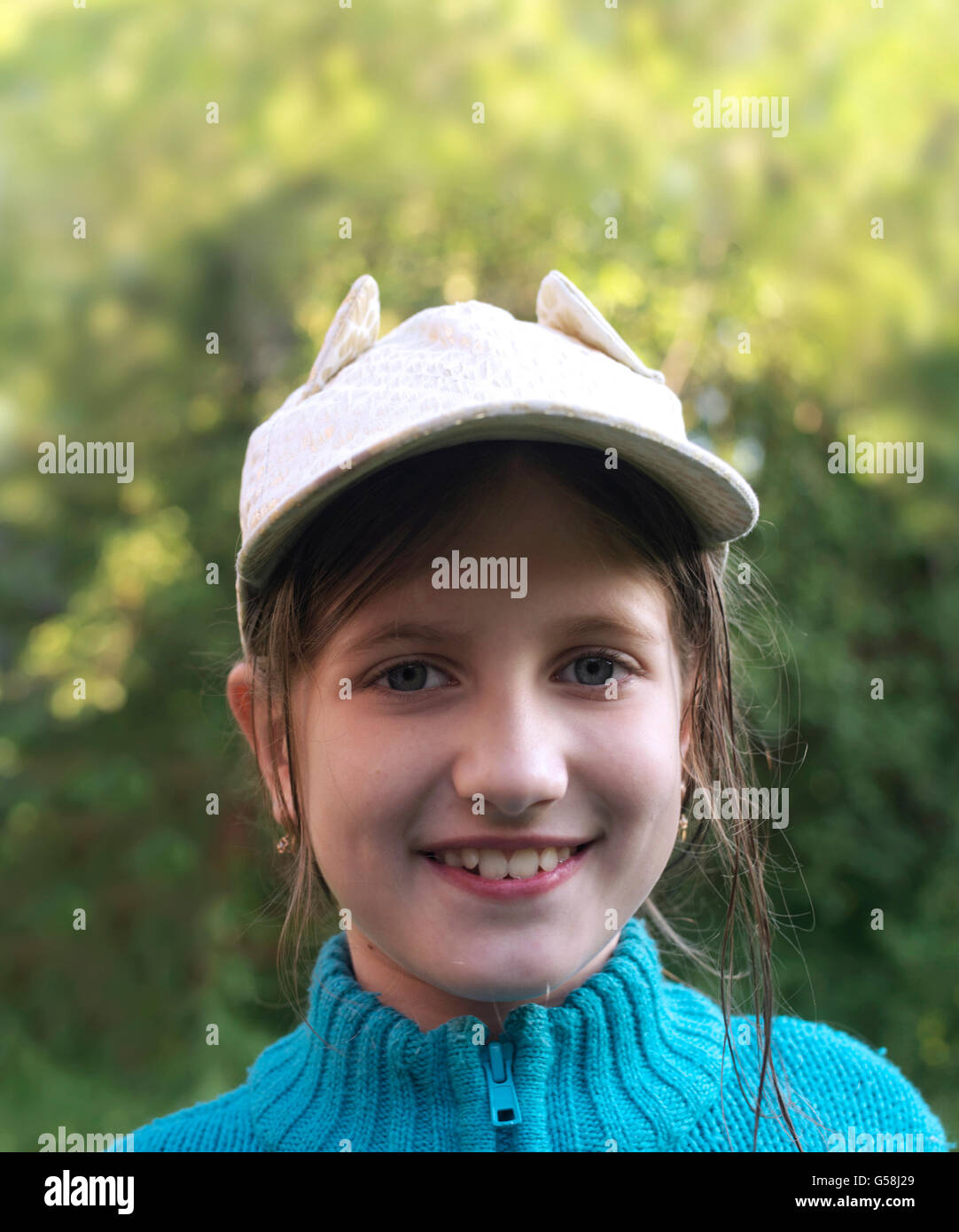 Happy Funny Girl Stock Photo - Alamy