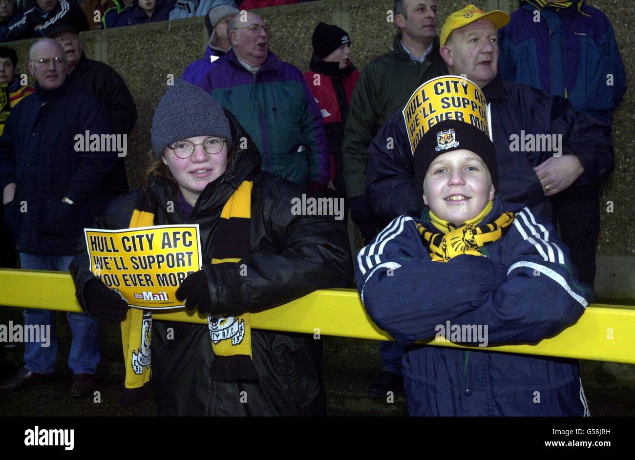 Hull city fans show their support hi-res stock photography and images ...