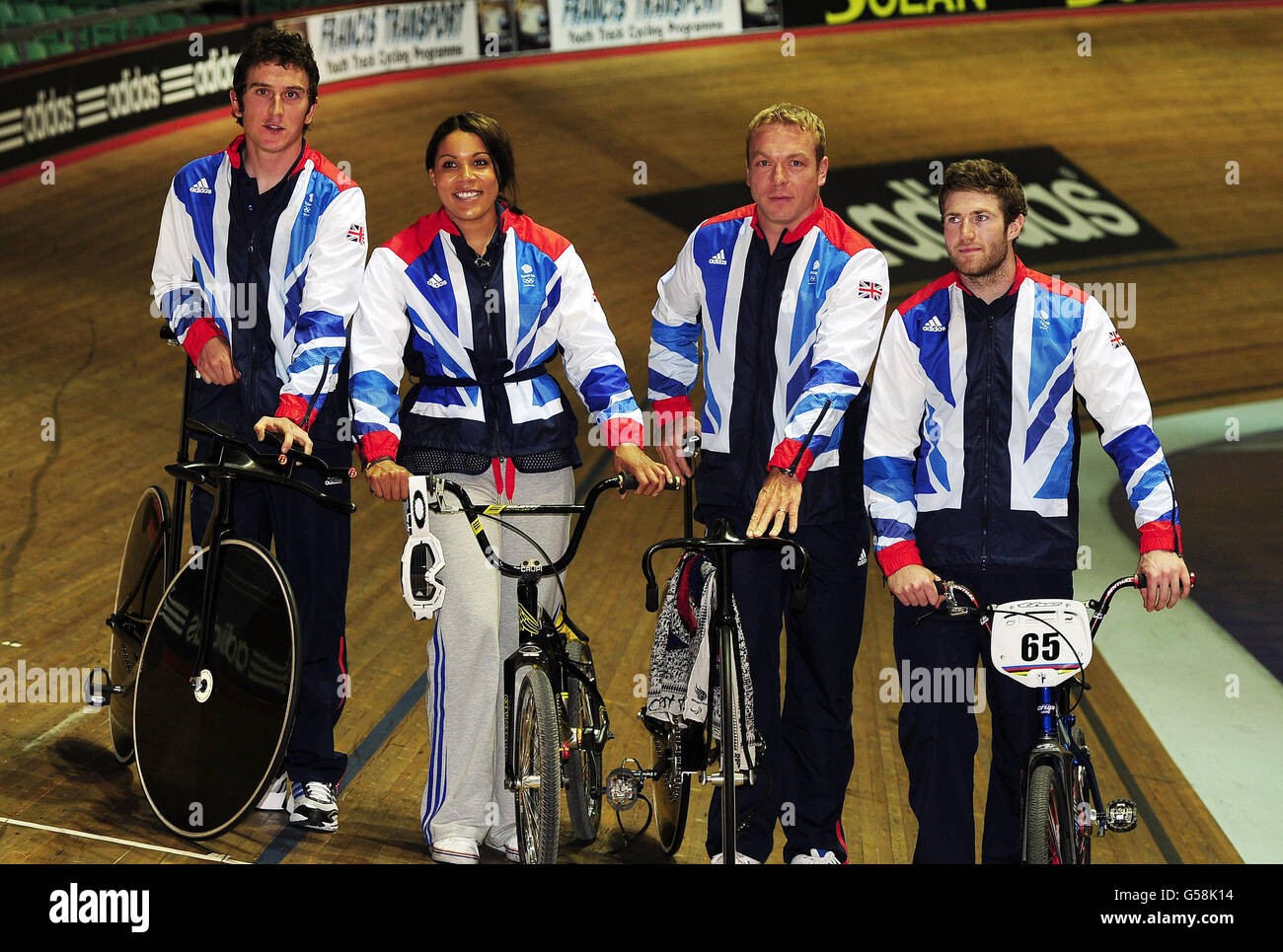 Great Britain Olympic team members (left to right) Geraint Thomas ...