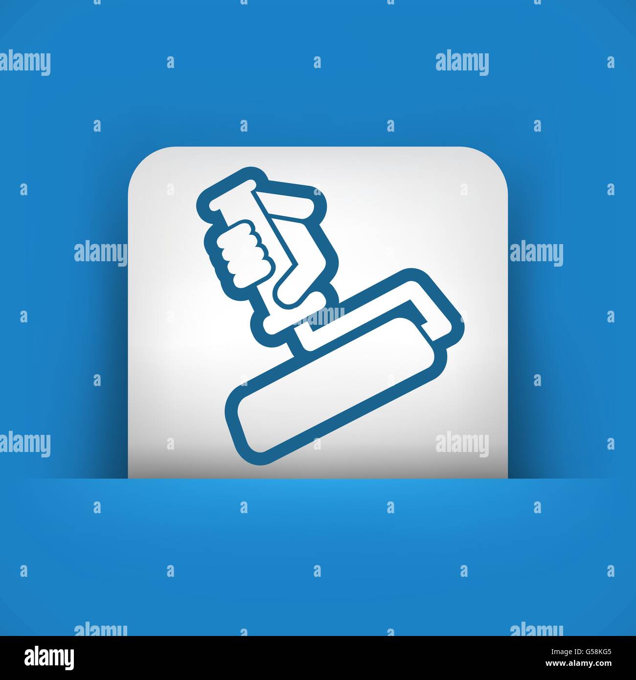 Painter roll symbol Stock Vector Image & Art - Alamy