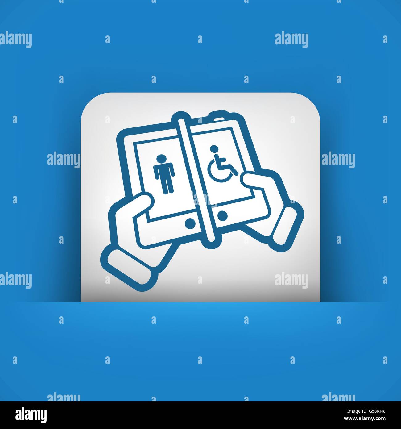 Emergency phone disabled handicapped Stock Vector Images - Alamy