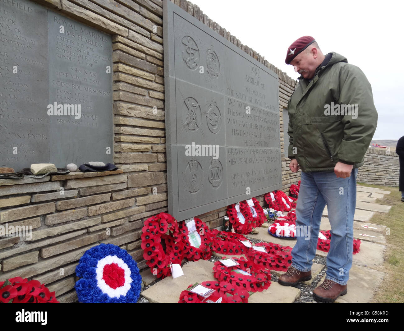 Rick Cross who served with 2nd Battalion the Parachute Regiment at San ...