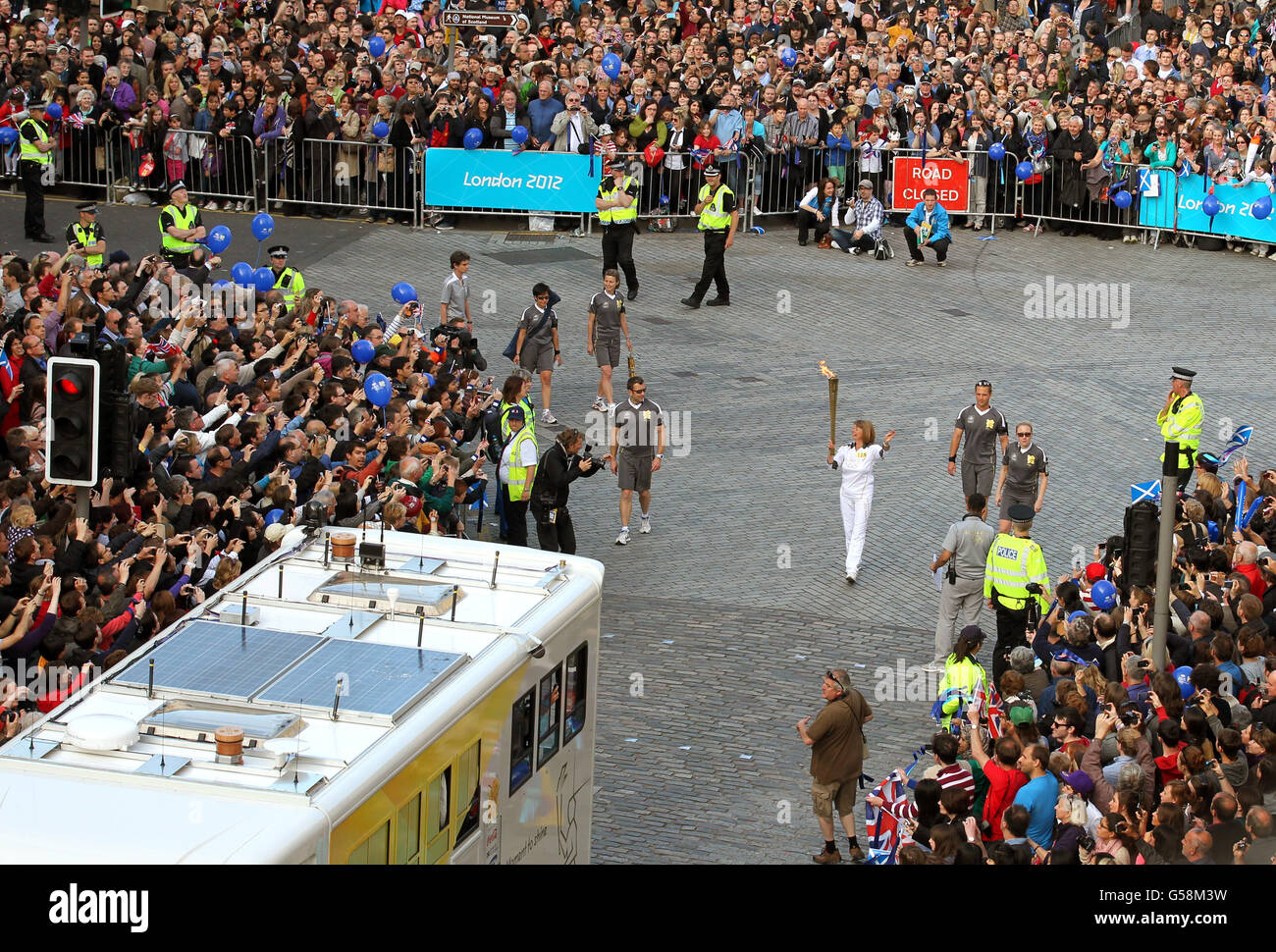 Day 26 - Olympic Torch Relay Stock Photo - Alamy