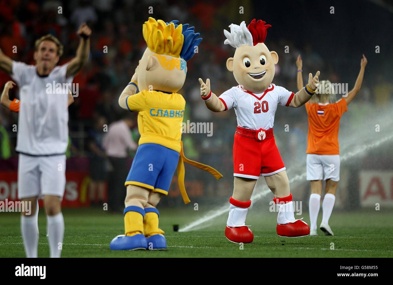 Uefa euro 2012 mascots hi-res stock photography and images - Alamy