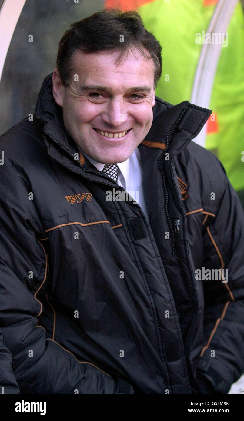 Wolverhampton Wanderers new manager Dave Jones sitting in the dugout ...
