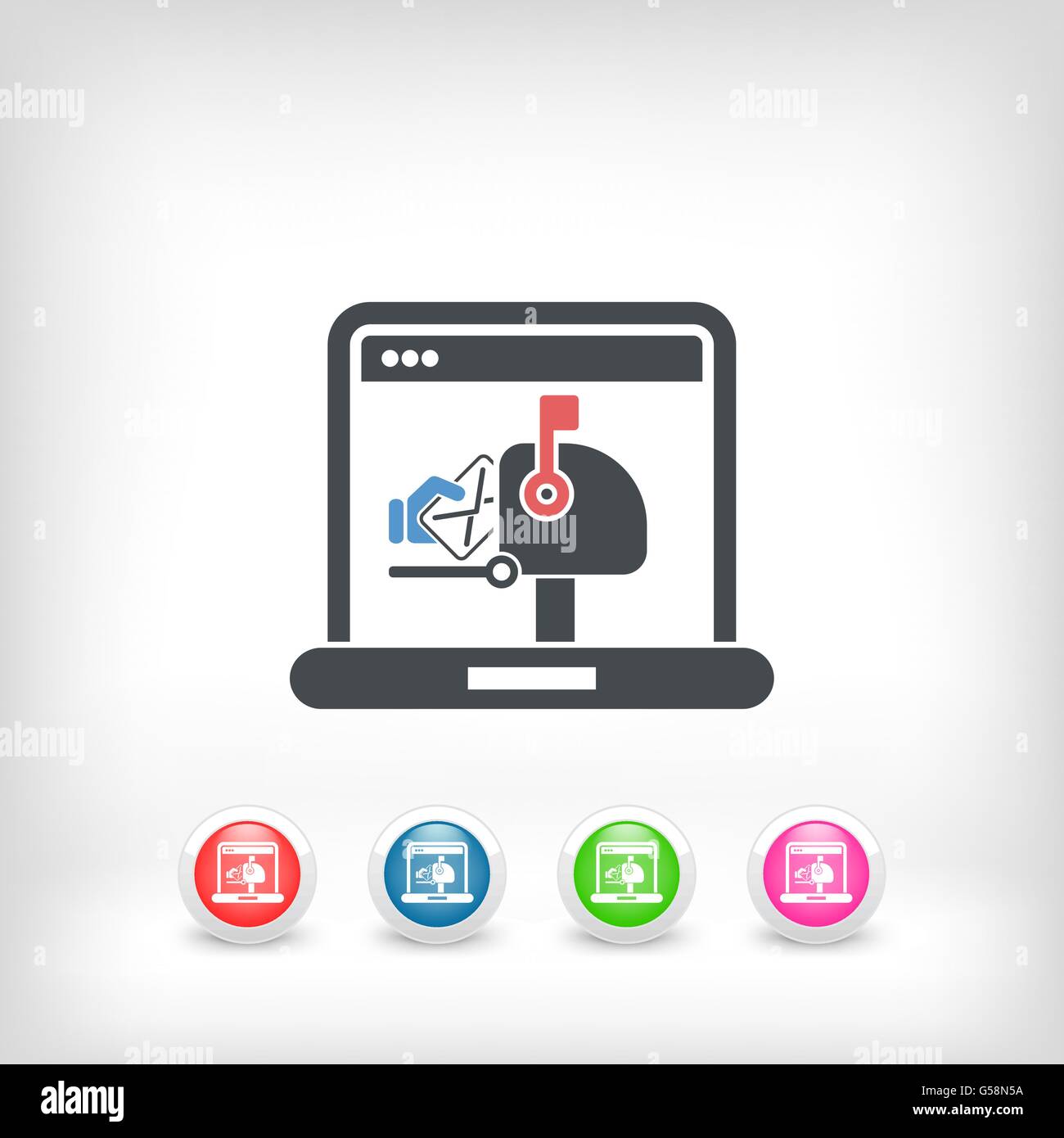 Sending letters in the post Stock Vector Images - Alamy