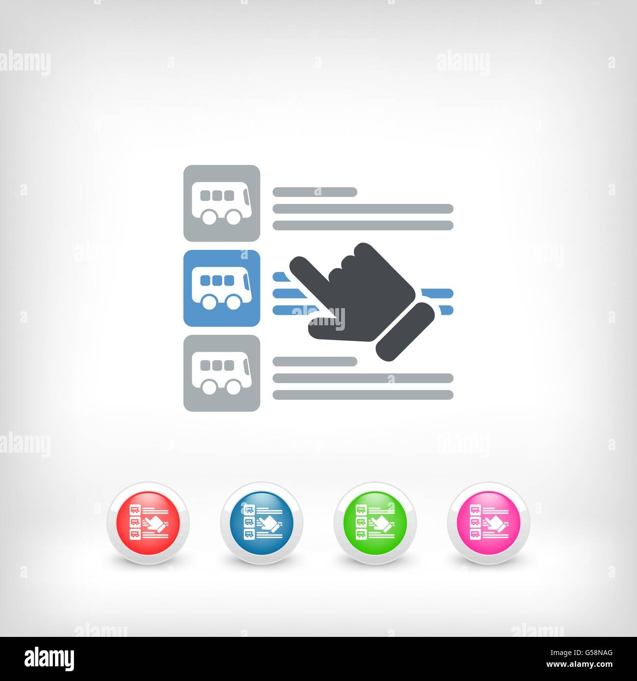 Bus booking list Stock Vector Image & Art - Alamy