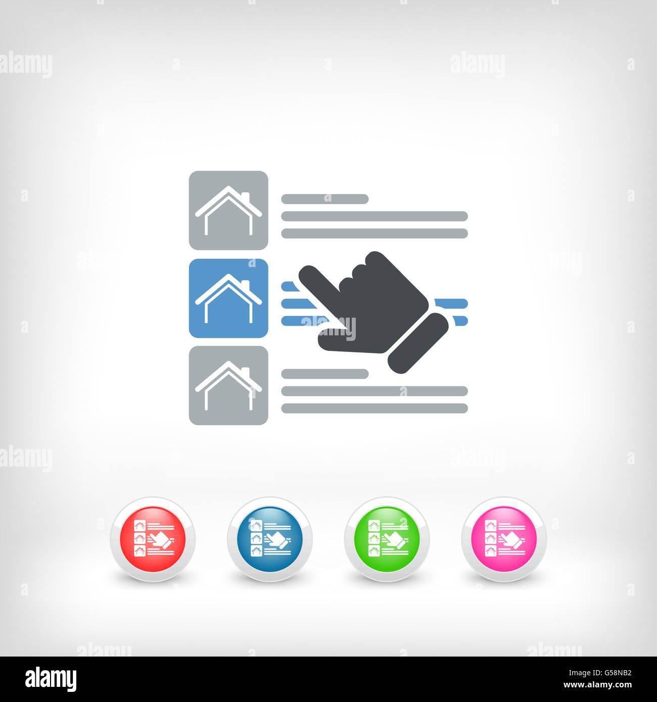 House list select Stock Vector Image & Art - Alamy