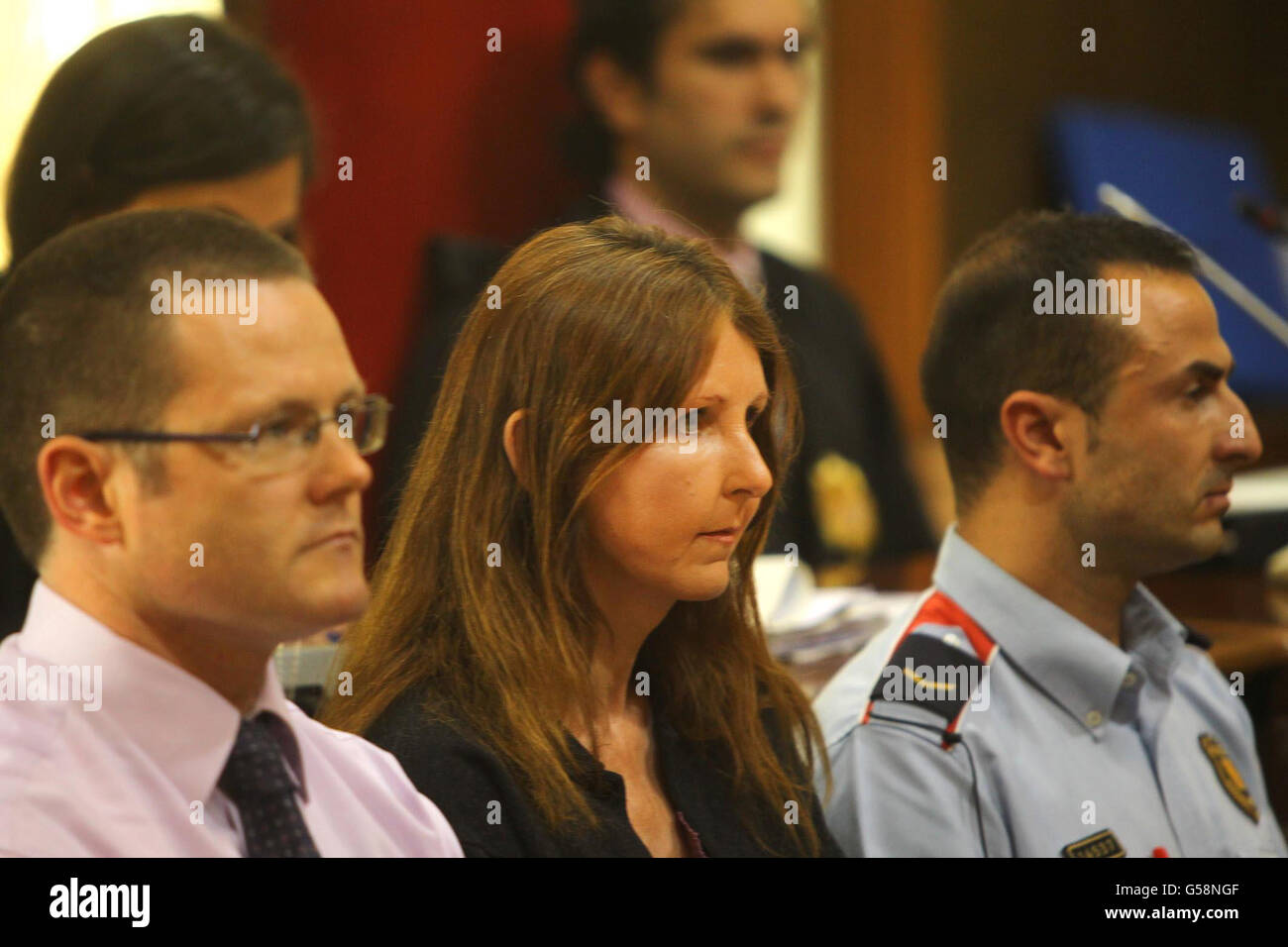 Lianne Smith, 45, at her trial at the Provincial Court in Girona, north ...