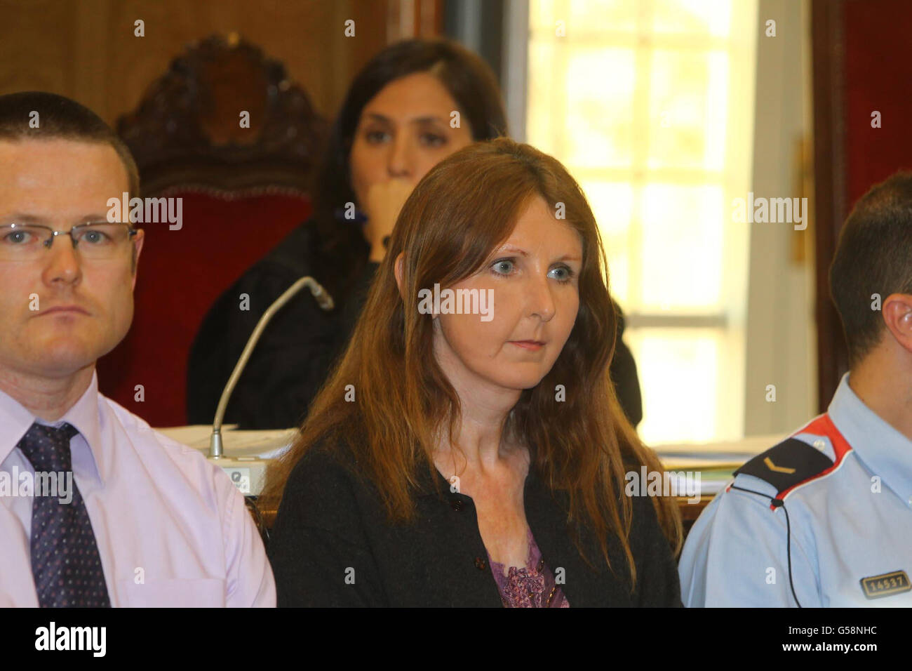 After she admitted suffocating daughter rebecca smith hi-res stock ...