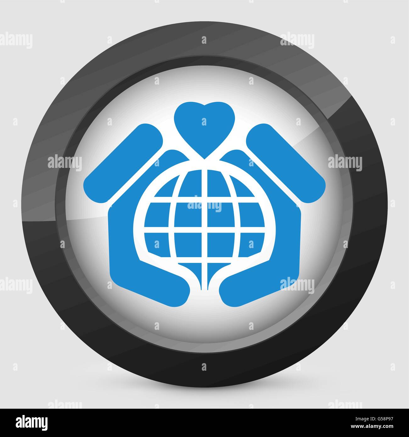 World love icon Stock Vector Image & Art - Alamy