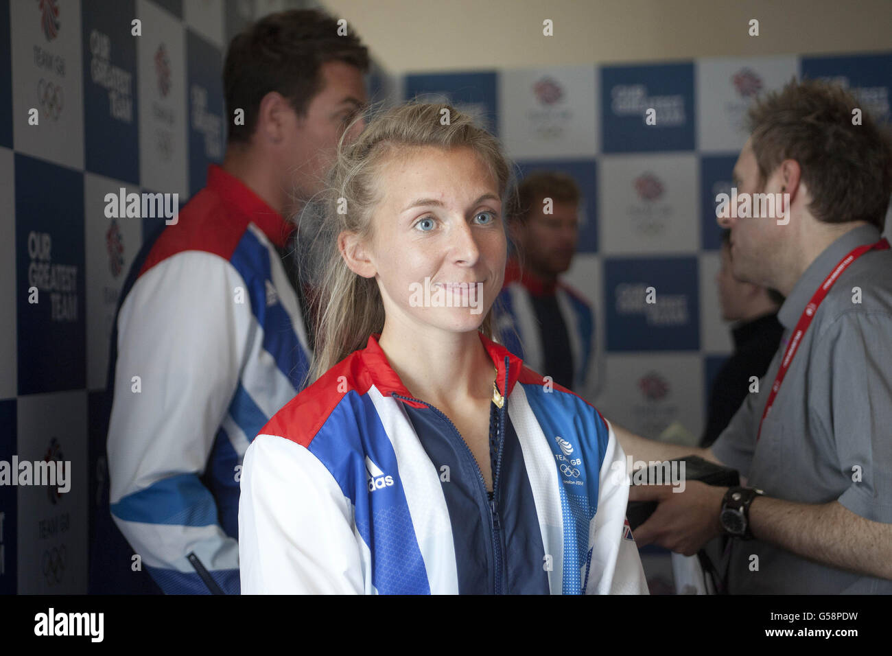 Team GB rowing member Katherine Copeland during the London 2012 kitting ...