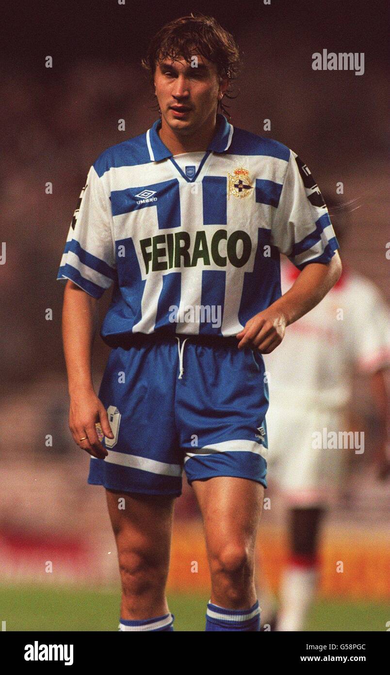 SPANISH SOCCER. DMITRI RADCHENKO, DEPORTIVO LA CORUNA Stock Photo - Alamy