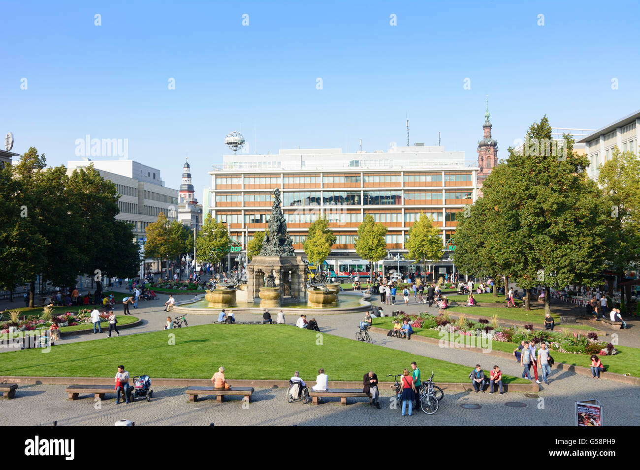 square Paradeplatz, Mannheim, Germany, Baden-Württemberg, Kurpfalz ...