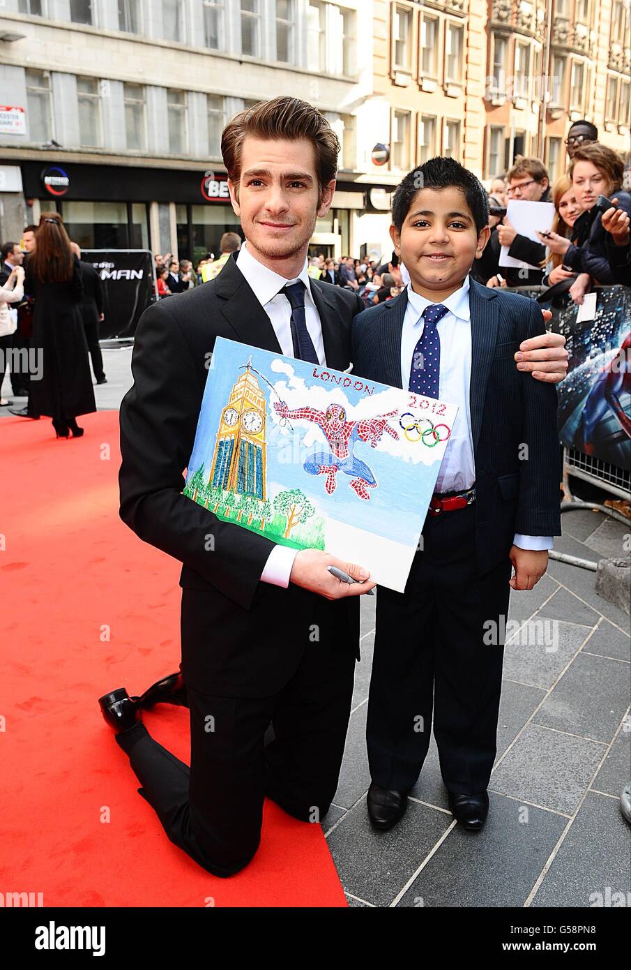 The Amazing Spider-Man Premiere - London Stock Photo - Alamy