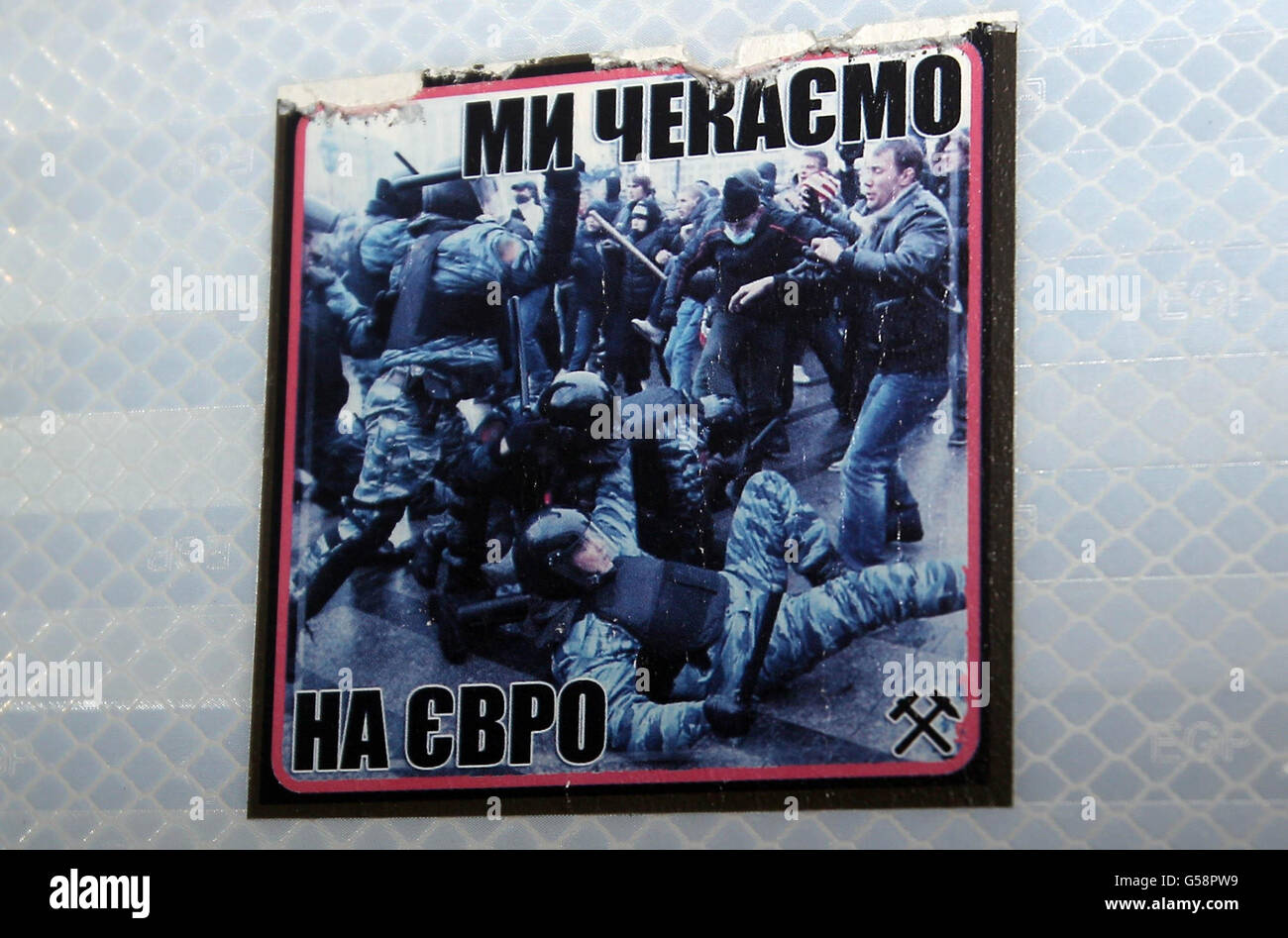 Police sticker hi-res stock photography and images - Alamy