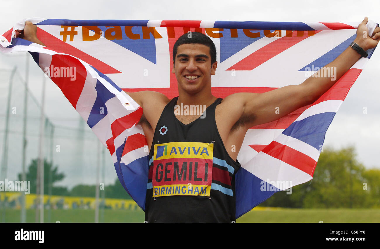 Adam Gemili celebrates securing his place in the Team GB 100metres ...