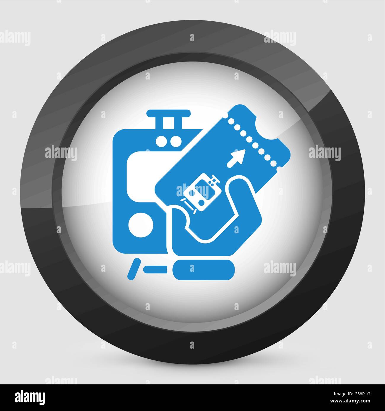 Train ticket icon Stock Vector Image & Art - Alamy