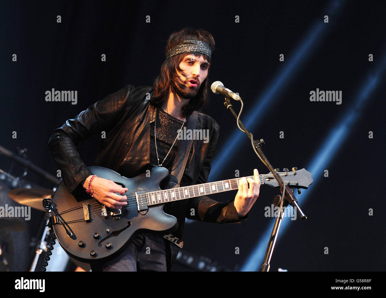 Sergio Pizzorno of Kasabian performs at Radio 1's Hackney Weekend at ...