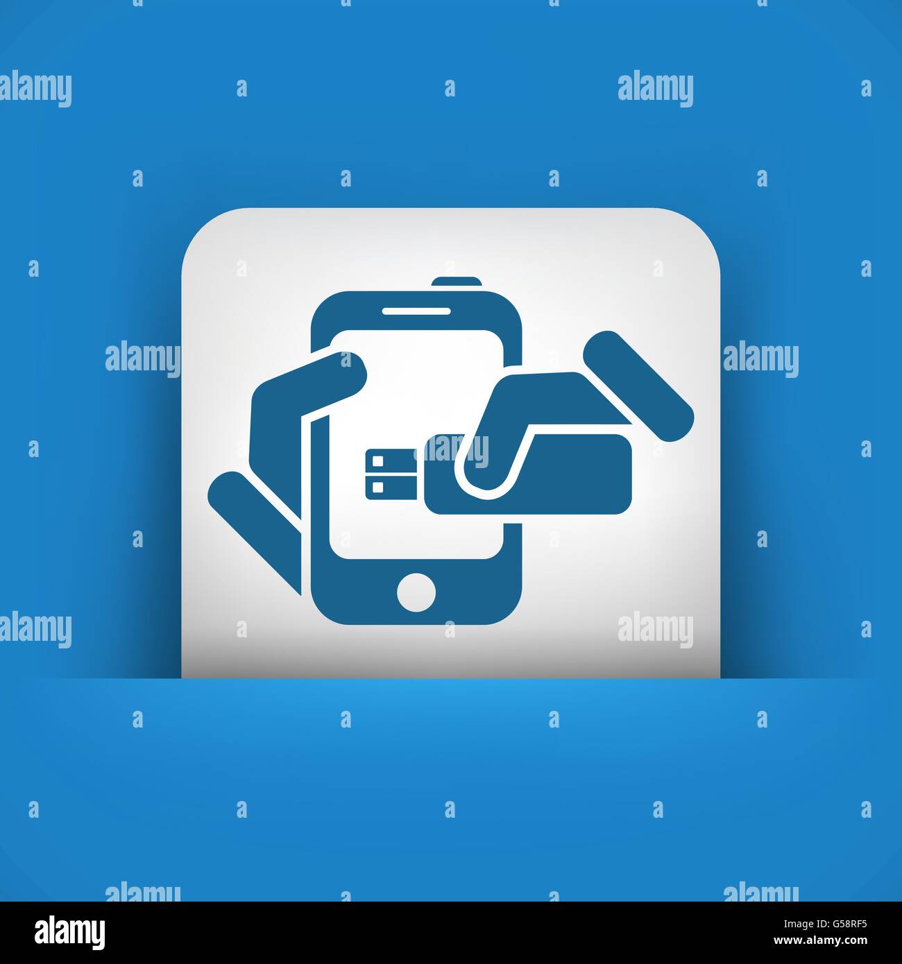 Smartphone storage icon Stock Vector Image & Art - Alamy