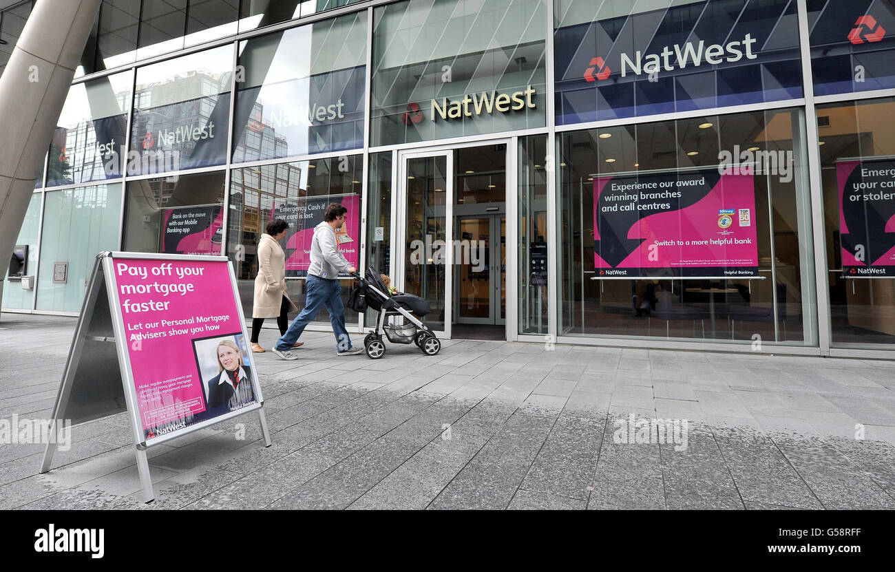A NatWest bank in Spinningfield in Manchester, as NatWest opens 1,200 ...