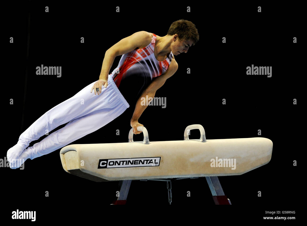 South Essex Gymnastics club's Max Whitlock performing on the pommel ...