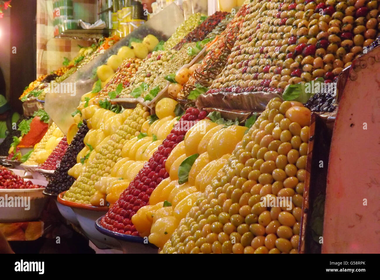 Morocco food market lemon hi-res stock photography and images - Alamy