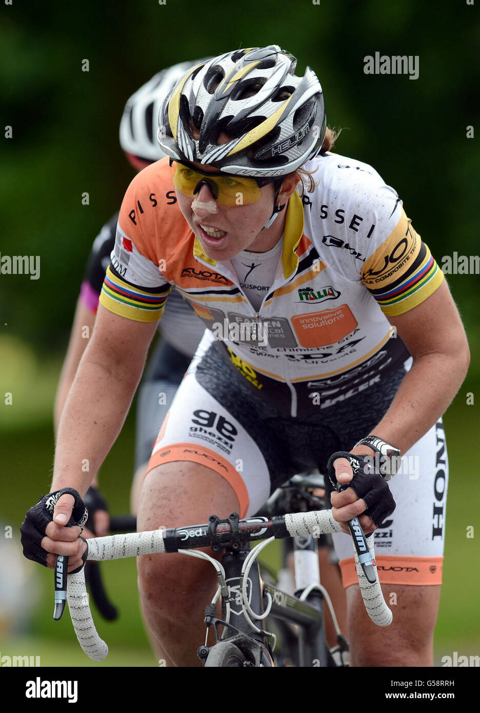 Current Olympic Champion Nicole Cooke during the Womens Road Race ...