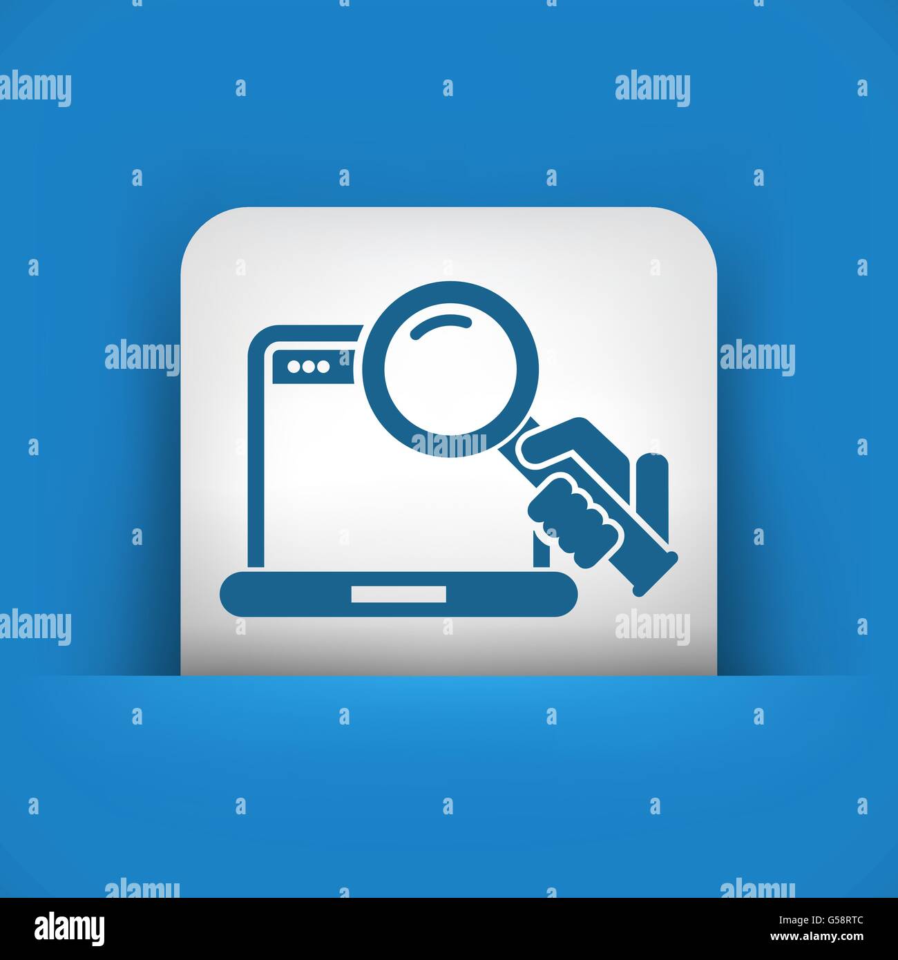 Pc search icon Stock Vector Image & Art - Alamy