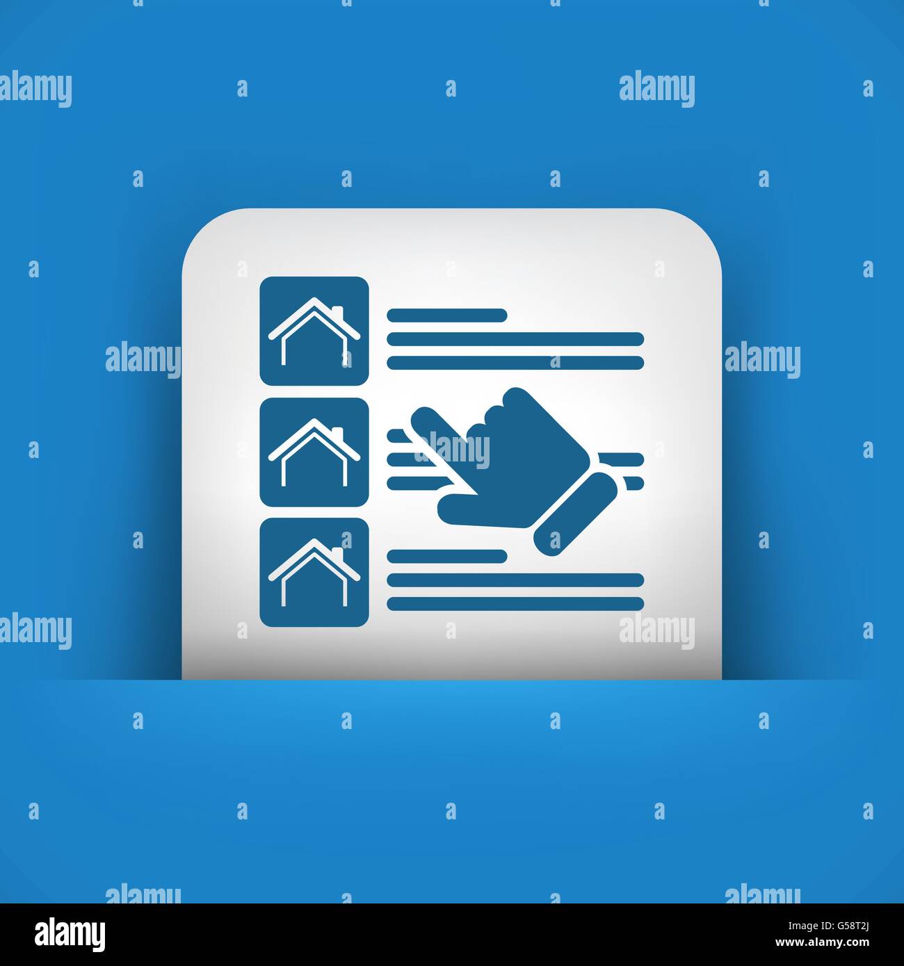 House list select Stock Vector Image & Art - Alamy