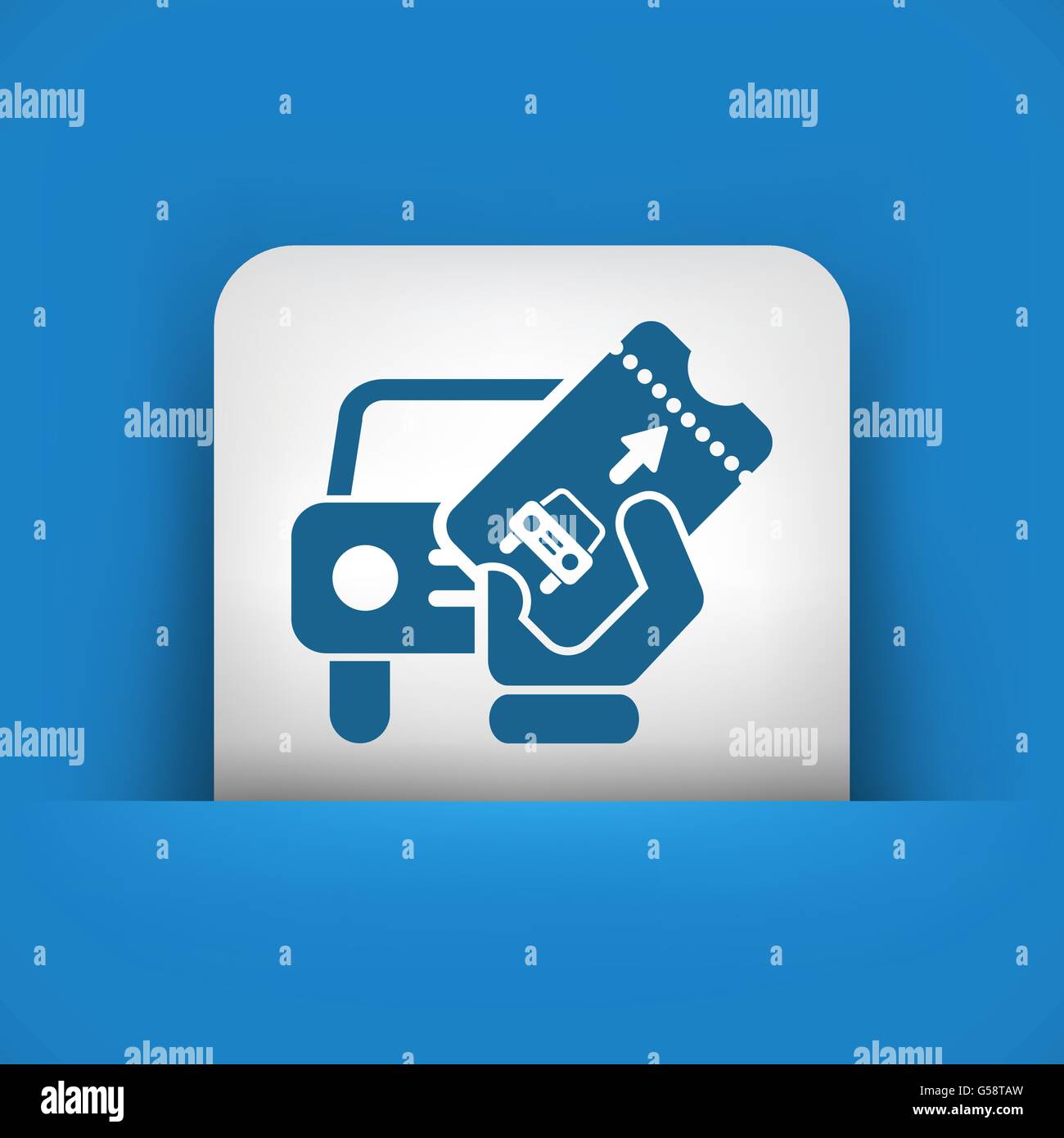 Car parking pass Stock Vector Images - Alamy