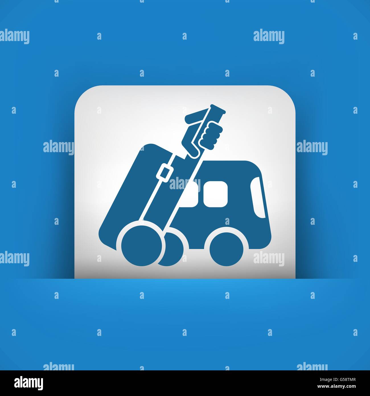 Passengers in a bus station Stock Vector Images - Alamy