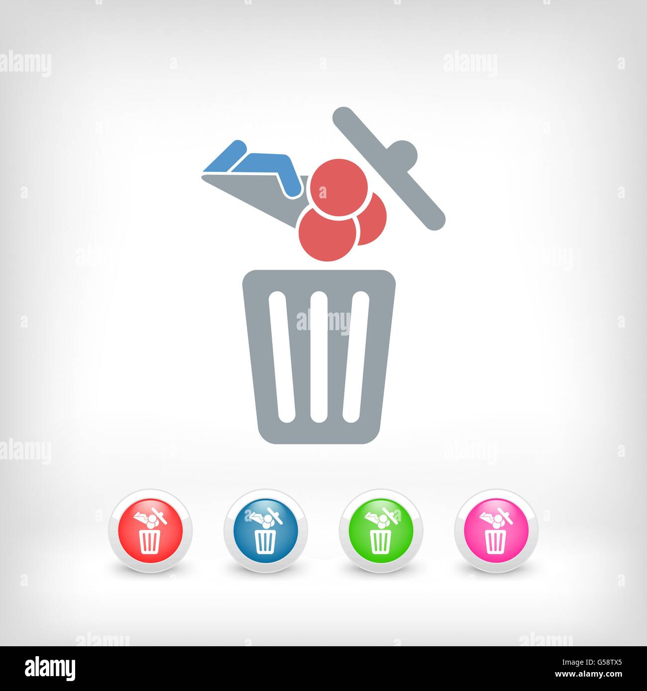Food trash icon Stock Vector Image & Art - Alamy