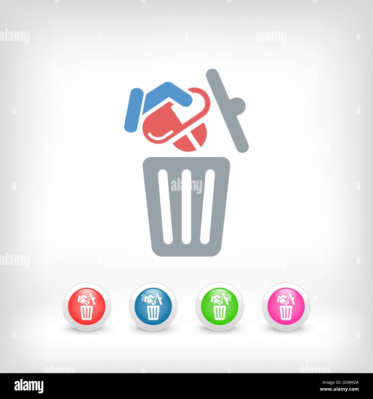 Pharmaceutical waste symbol Stock Vector Images - Alamy