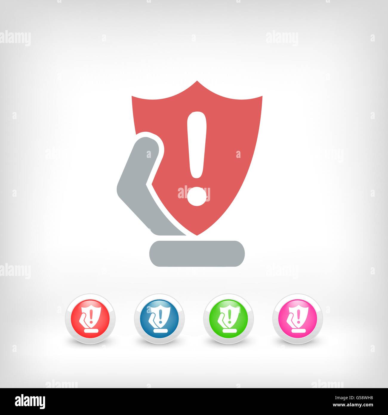 Protection shield icon Stock Vector Image & Art - Alamy