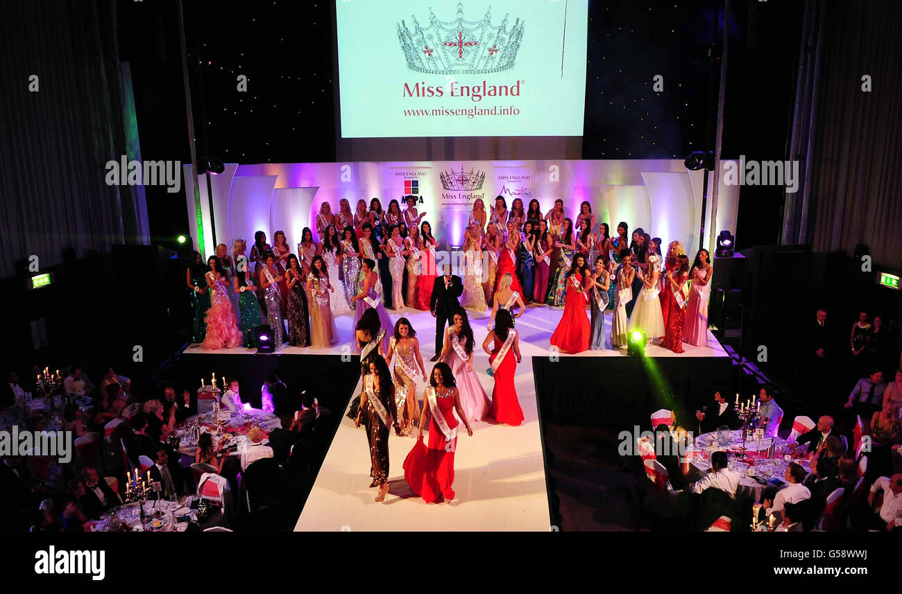Contestants miss england 2012 final athena hi-res stock photography and ...