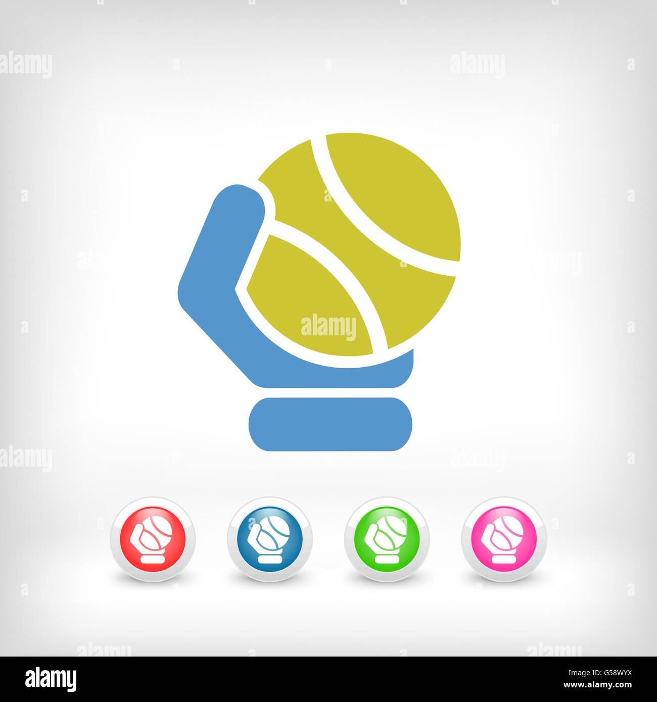 Tennis ball icon Stock Vector Image & Art - Alamy