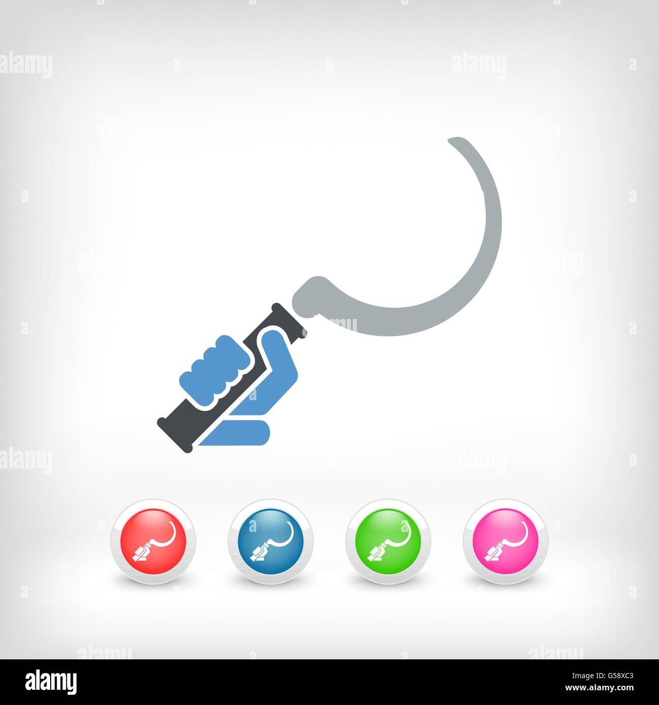 Farming sickle Stock Vector Images - Alamy