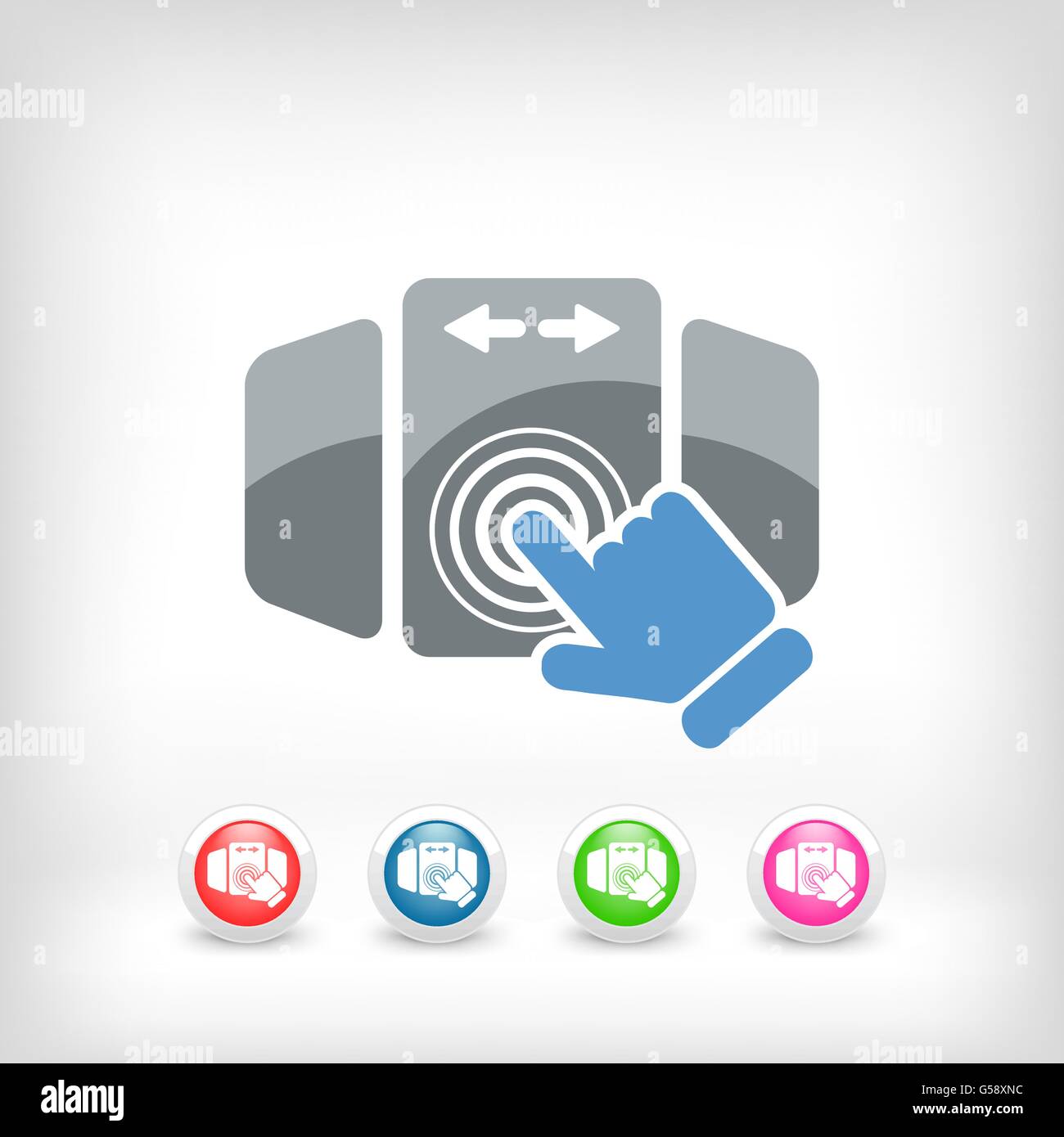 Slide screen icon Stock Vector Image & Art - Alamy