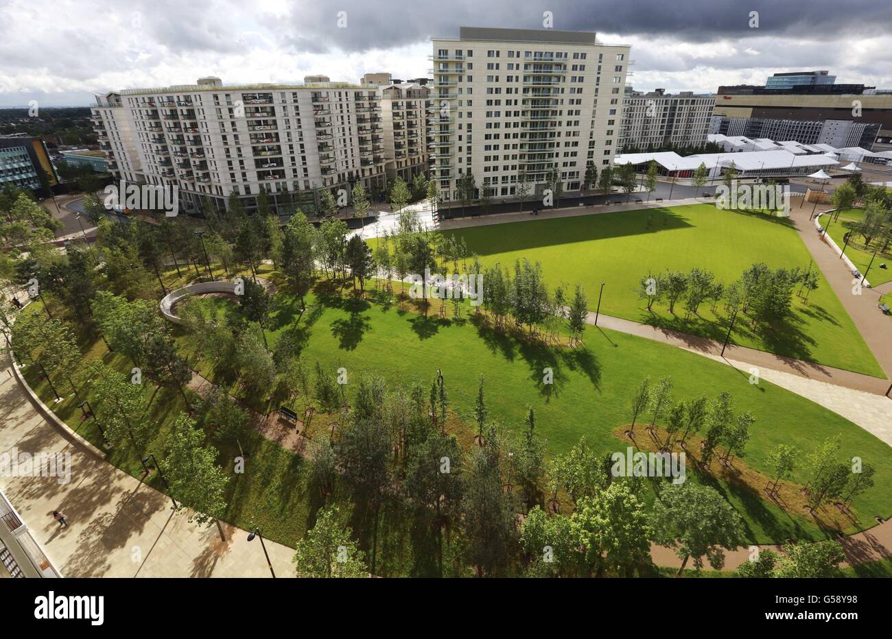 Victory park in olympic village hi-res stock photography and images - Alamy