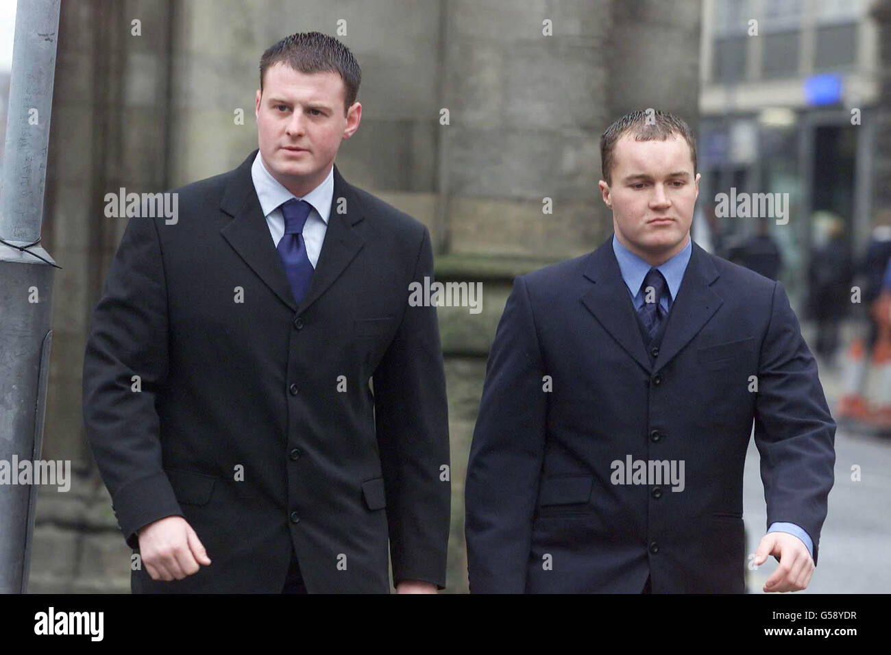 Footballers Clifford and Caveney Stock Photo - Alamy