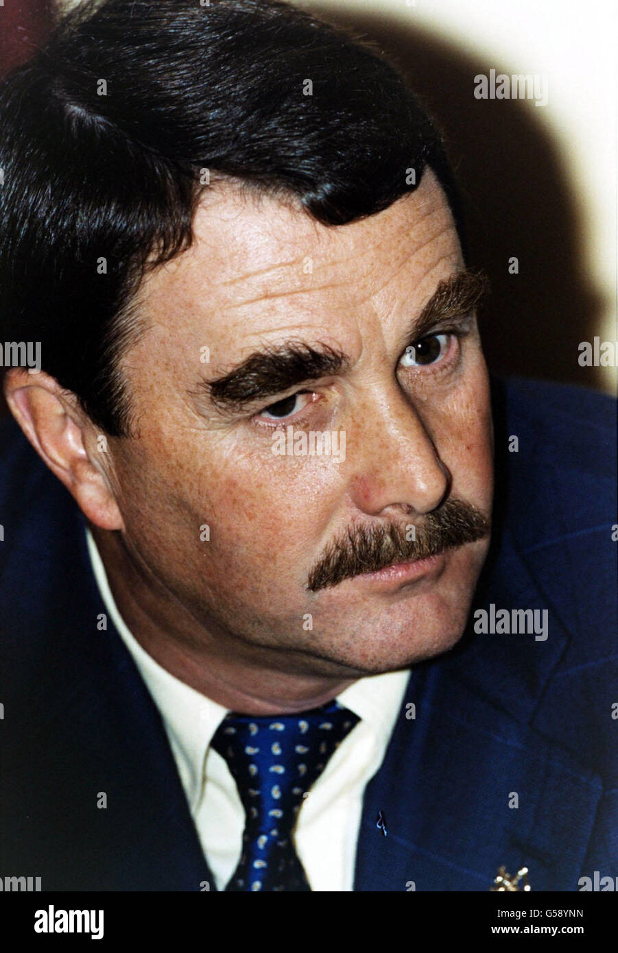Grand Prix Nigel Mansell Stock Photo - Alamy