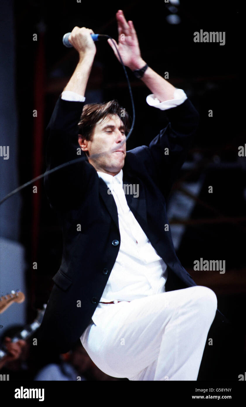 Live Aid Concert - Wembley Stadium Stock Photo - Alamy