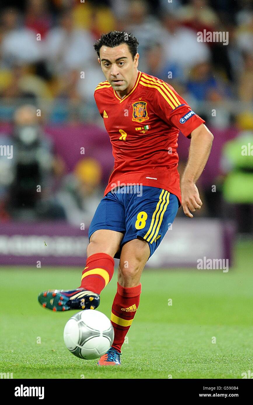 Euro 2012 xavi final italy hi-res stock photography and images - Alamy