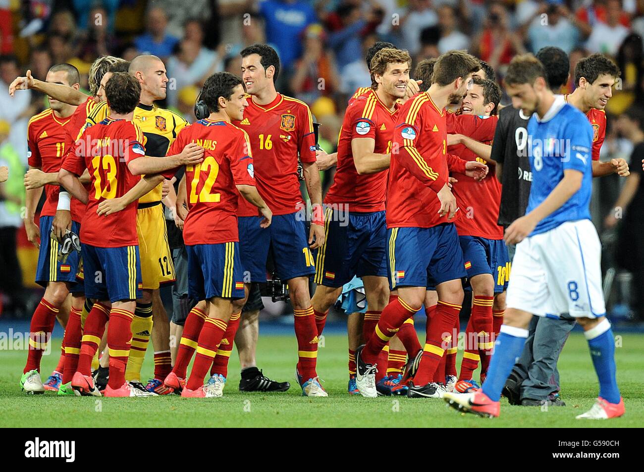 Soccer - UEFA Euro 2012 - Final - Spain v Italy - Olympic Stadium Stock ...