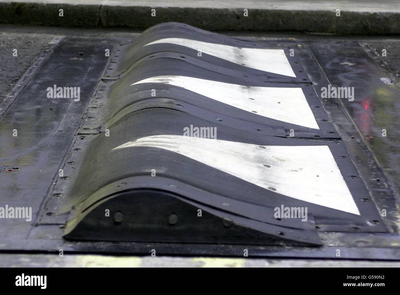 Concrete humps hi-res stock photography and images - Alamy