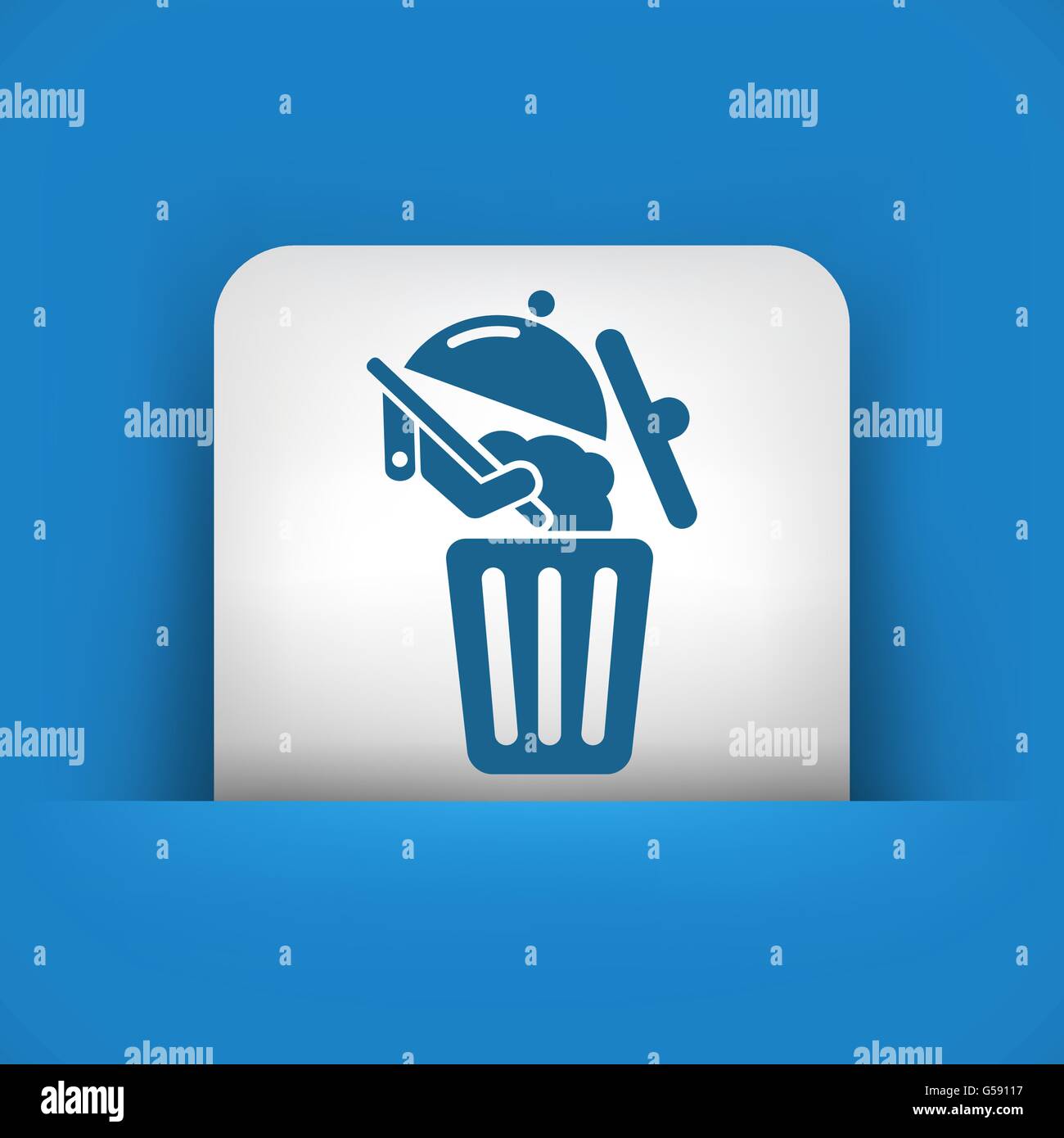 Food trash icon Stock Vector Image & Art - Alamy