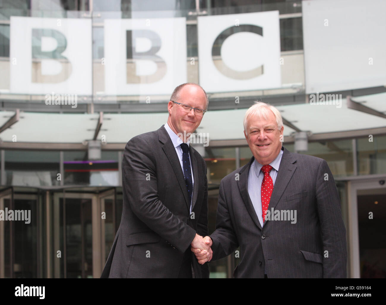 New Director General of the BBC George Entwistle (left) and BBC Trust ...
